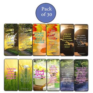 Devotional Scriptures Bible Bookmarks for Men Women Teens (30-Pack) - Great Gift Give Away for Church Gospel Devotion Sharing Stocking Stuffers