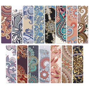 mwoot 30pcs fractal paper bookmarks, double-sided page book makers kit for kids students school office, unique creative bookmark for book lovers classroom prizes reading supplies (15 styles,15x4cm)