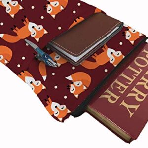 Cute Foxes Book Sleeve - Book Cover for Hardcover and Paperback - Book Lover Gift - Notebooks and Pens Not Included