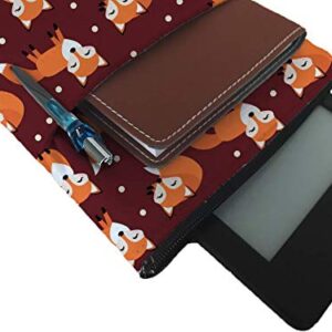 Cute Foxes Book Sleeve - Book Cover for Hardcover and Paperback - Book Lover Gift - Notebooks and Pens Not Included