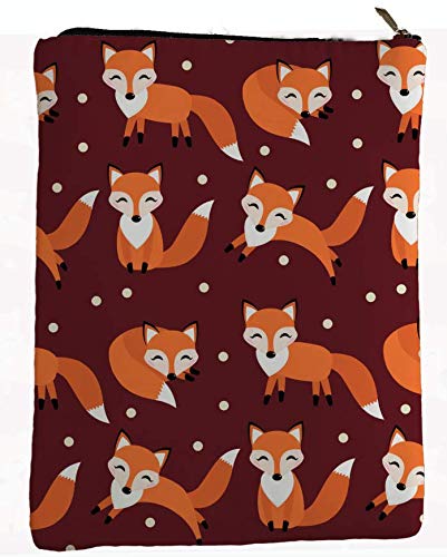 Cute Foxes Book Sleeve - Book Cover for Hardcover and Paperback - Book Lover Gift - Notebooks and Pens Not Included