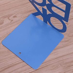 Book Stopper Bookends Alphabet Shaped Metal Bookends Iron Support Holder Desk Stands for Books Book Stand Book Stand Book Ends Gift ( Color : Blue )