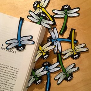 Dragonfly Bulk Bookmarks (Set of 10) Bulk Bookmarks for Kids Girls Boys Teens. Perfect for Gifts, Student Incentives, Birthday Party Favors, Reading Incentives, Awards and Promotions!