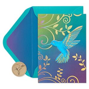 Papyrus Blank Cards with Envelopes, Hummingbird (12-Count)