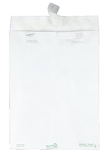 Quality Park Survivor R1460 Tyvek Mailer, 9 x 12, White (Box of 100)