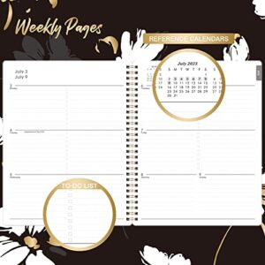 2023-2024 Planner - Weekly Monthly Planner from July 2023 - June 2024, 8" x 10" Calendar Planner with To Do List, Floral Cover with Twin-Wire Binding