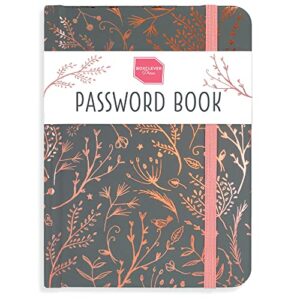 boxclever press password book with alphabetical tabs. never forget a password again! easy to use password keeper for all your internet details. untitled password notebook – 6 x 4.5”