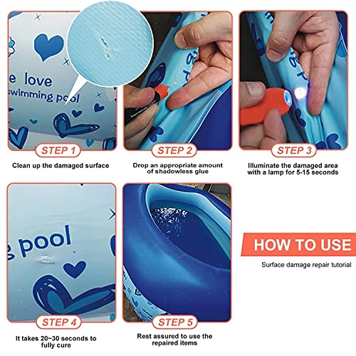 Liquid Plastic Welder - UV Light Curing Glue Adhesive Kit 5 Seconds Fix/Fill/Seal/Bond/Repair Almost Anything - Waterproof and Heat - Resistant