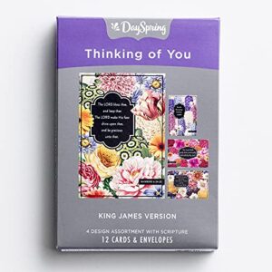 DaySpring Thinking of You - Inspirational Boxed Cards - Wild Flowers - 60936,Multi