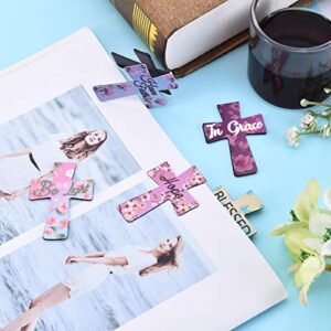 48 Pieces Magnetic Bookmarks Floral Magnet Page Markers Cute Magnetic Page Clips for Student Office Reading Stationery, 16 Styles