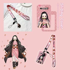 Anime Gift Set Include Pencil,Rollerball Pen,Pencil Case, Ruler,Card Holder with Lanyard,Notebook,Tattoo Sticker,Phone Ring Holder,Button Pins