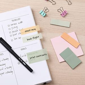 Mr. Pen- Pastel Transparent Sticky Notes, 200 pcs, Bible Sticky Notes, Translucent Sticky Notes, Planner Tabs, Sticky Notes Tabs, Sticky Notes for Books, Book Sticky Notes, Sticky Notes Transparent