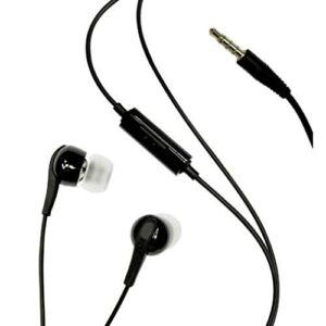 PHONIL Wired Earphones Headphones Handsfree Mic 3.5mm for Nord N200 5G Phone, Headset Earbuds Earpieces Microphone Compatible with OnePlus Nord N200 5G Model Black PH-PH20562U4U-18