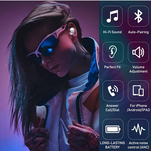 UrbanX Street Buds Pro Bluetooth Earbuds for Samsung galaxys F12 True Wireless, Noise Isolation, Charging Case, Quality Sound, Sweat Resistant, Silver White (US Version)