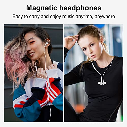 COOYA USB C Headphone Magnetic Wired Earbuds for Samsung S23 S22 Ultra S21 S20 FE A53 Note 20 10 Plus Galaxy Flip 4 Pixel 6 7 DAC HiFi Stereo in-Ear Earphone with Microphone for iPad Pro Oneplus 9 10