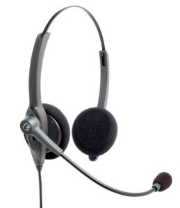 vxi 202774 passport 21g over-the-head binaural headset with n/c microphone