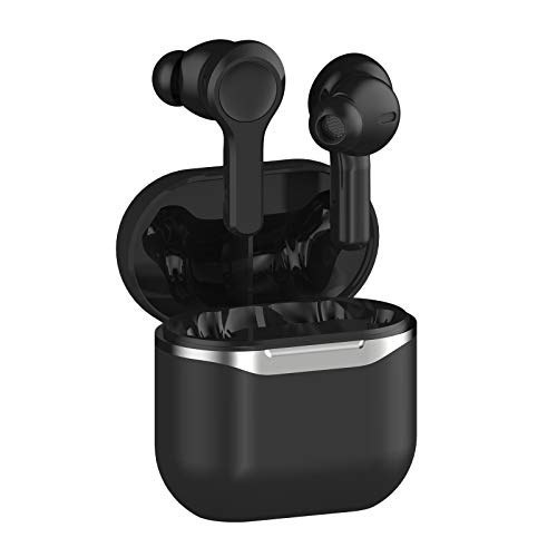 NexiGo True Wireless Earbuds Active Noise Cancelling, 4 Built-in Mics Smart AI Noice Reduction for Clear Calls, ANC Gaming Mode: 55ms Low-Latency, Bluetooth 5.1, 40H Playtime, IPX5 Waterproof