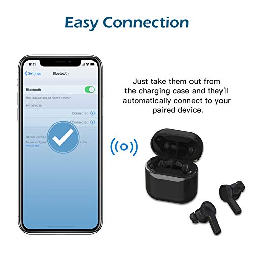 NexiGo True Wireless Earbuds Active Noise Cancelling, 4 Built-in Mics Smart AI Noice Reduction for Clear Calls, ANC Gaming Mode: 55ms Low-Latency, Bluetooth 5.1, 40H Playtime, IPX5 Waterproof