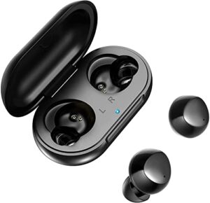 kurdene wireless earbuds,bluetooth earbuds with charging case,touch control bluetooth 5.2 sport headphones with mics earphones in-ear premium deep bass (black)