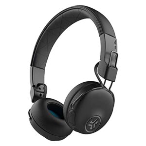 jlab studio anc on-ear wireless headphones – black