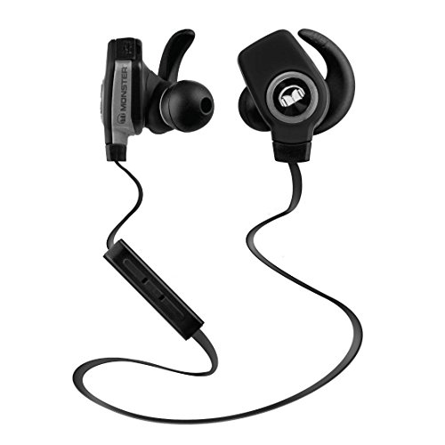 Monster Isport Superslim Bluetooth Wireless in-Ear Headphones - Black, Model:MH ISRT WLS IE BK BT WW