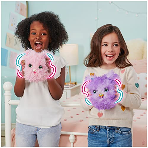 What the Fluff, Purr ‘n Fluff, Surprise Reveal Interactive Toy Pet with over 100 Sounds and Reactions, Kids Toys for Girls Ages 5 and up