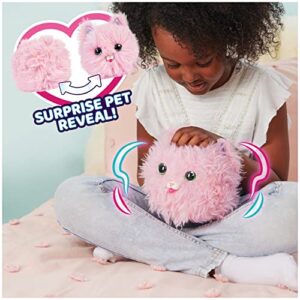 What the Fluff, Purr ‘n Fluff, Surprise Reveal Interactive Toy Pet with over 100 Sounds and Reactions, Kids Toys for Girls Ages 5 and up