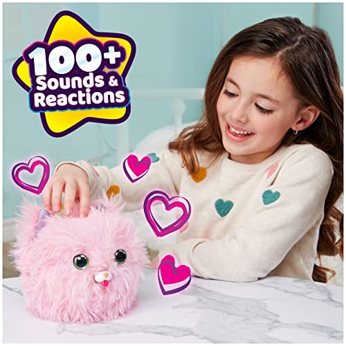 What the Fluff, Purr ‘n Fluff, Surprise Reveal Interactive Toy Pet with over 100 Sounds and Reactions, Kids Toys for Girls Ages 5 and up