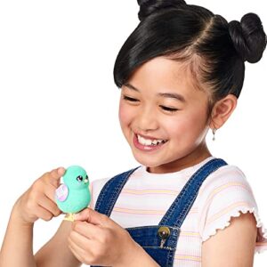 Little Live Pets - Surprise Chick; Cute Interactive Collectible Toy Chick Chirps & Taps; Hatches Out of Egg & Hops About - Blue Egg