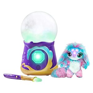 magic mixies magical misting crystal ball with interactive 8 inch blue plush toy and 80+ sounds and reactions