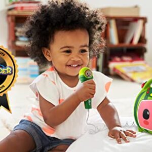 eKids Cocomelon Karaoke Machine with Built-in Cocomelon Songs and Microphone for Kids