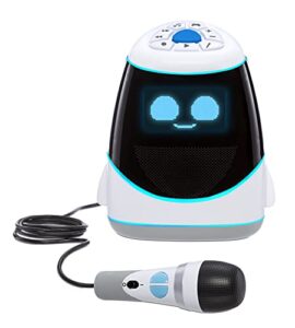 little tikes tobi 2 interactive karaoke machine w wireless bluetooth connection, microphone, sing-along and free play modes, vocal effects, pitch correction, games, record & play back audio | ages 6+