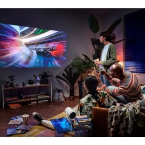 Samsung 30”- 100” The Freestyle FHD HDR Smart Portable Projector for Indoor and Outdoor Home Theater Big Screen Experience with Premium 360 Sound (SP-LSP3BLAXZA, 2022 Model)