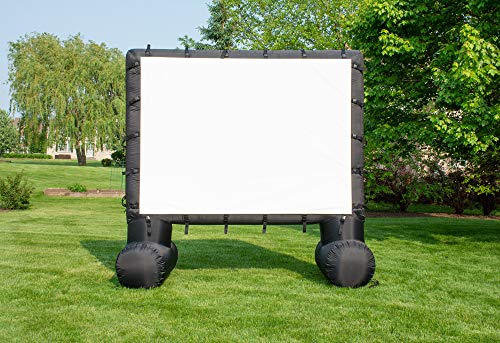 Total HomeFX Pro Weather-Resistant Inflatable Theatre Kit with Outdoor Projector, Projection Screen, and Projector Stand