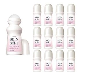 avon skin so soft, soft & sensual roll-on antiperspirant deodorant 2.6oz (12-pack)