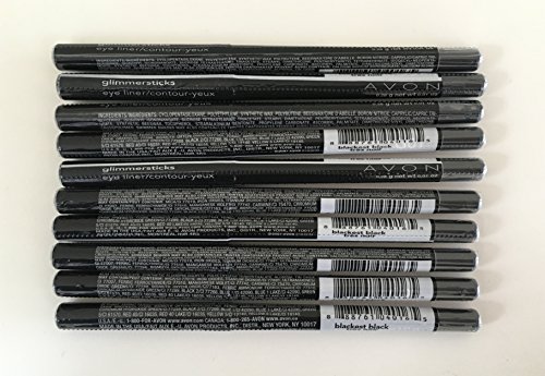 Avon Glimmersticks Eye Liner Blackest Black (Lot 10 Pcs)