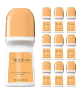 avon timeless roll-on anti-perspirant deodorant bonus size 2.6 oz (12-pack)