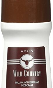 Avon Deodorant Men's Roll-on Wild Country, Long Lasting, Smooth Seductive Aroma and Quick-drying, 2.6oz/75ml