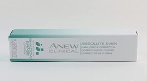 anew clinical absolute even dark circle corrector with avec con shadow erase complex