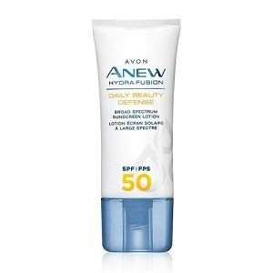 avon anew hydra fusion daily beauty defense broad spectrum sunscreen lotion spf 50