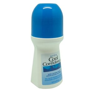 cool confidence baby powder scent roll-on anti-perspirant deodorant bonus size 2.6 fl oz by avon