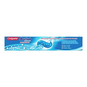 Colgate Max Fresh Toothpaste with Mini Breath Strips, Cool Mint - 7.6 Ounce (3 Pack)