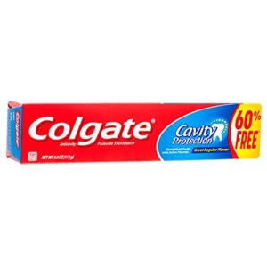 Colgate Cavity Protection Toothpaste with Fluoride - 2.5 ounce + 60% Free