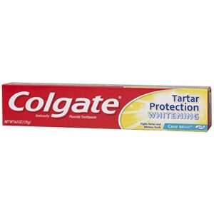 Colgate Tartar Protection Toothpaste With Whitening, Crisp Mint - 6.0 Oz, 0.44 Fl Oz