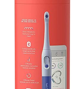 hum by Colgate Smart Battery Toothbrush Kit, Sonic Toothbrush with Travel Case (Teal)