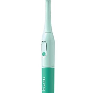 hum by Colgate Smart Battery Toothbrush Kit, Sonic Toothbrush with Travel Case (Teal)