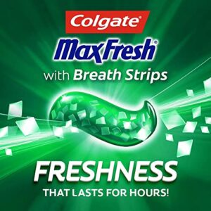 Colgate MaxFresh Whitening With Breath Strips Toothpaste Clean Mint 6 Ounce (Pack of 1)