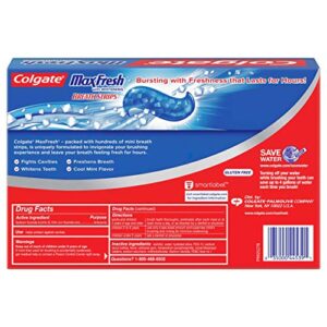 Colgate Max Fresh Toothpaste With Mini Breath Strips, Cool Mint, 6 Ounce, 3 Count