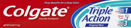 Colgate Triple Action Toothpaste, 4 Ounce