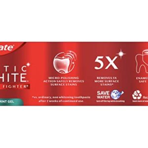 Colgate Optic White Stain Fighter Fresh Mint Gel, 4.2 oz (Pack of 2)